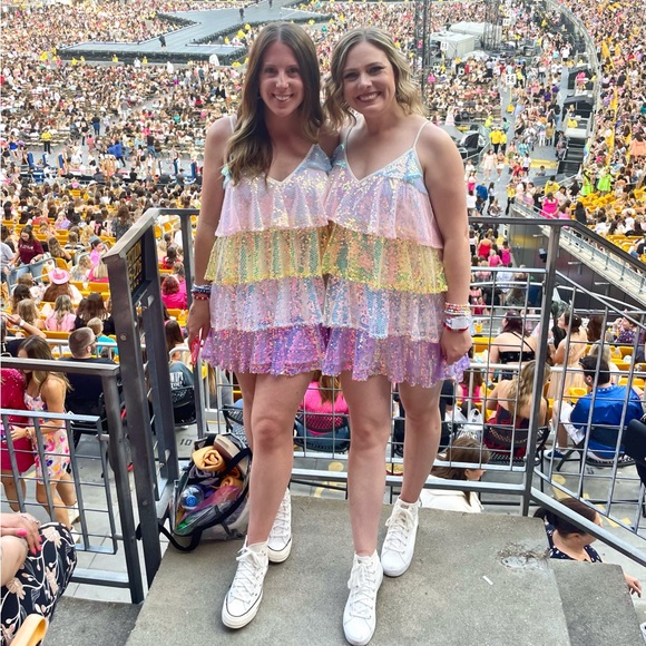 Buddy Love | Dresses | Buddy Love Disco Tiered Sequin Short Dress ...